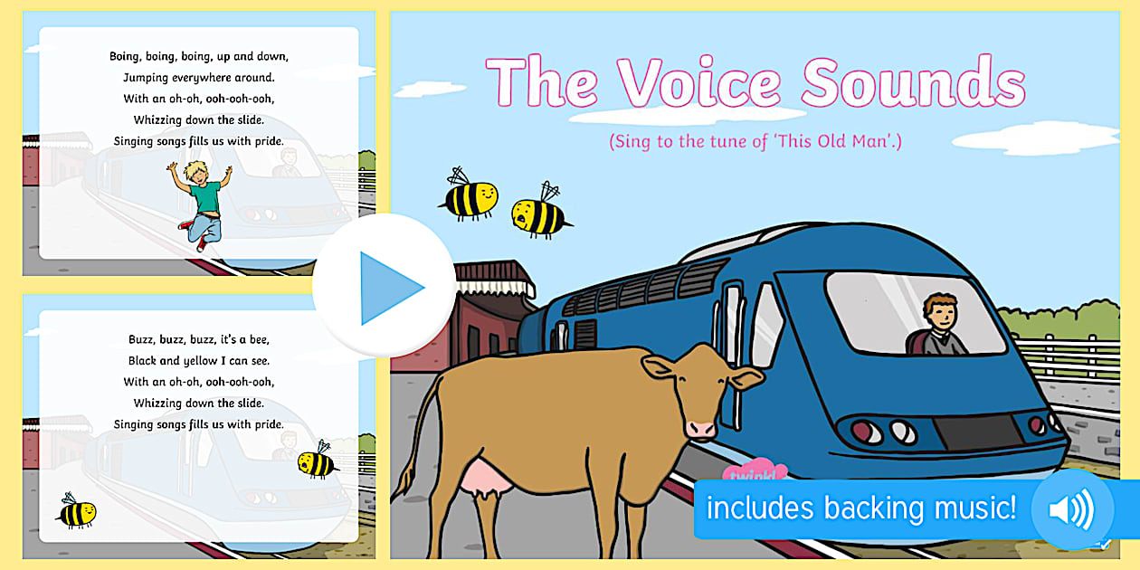 The Voice Sounds Song PowerPoint (Teacher-Made) - Twinkl