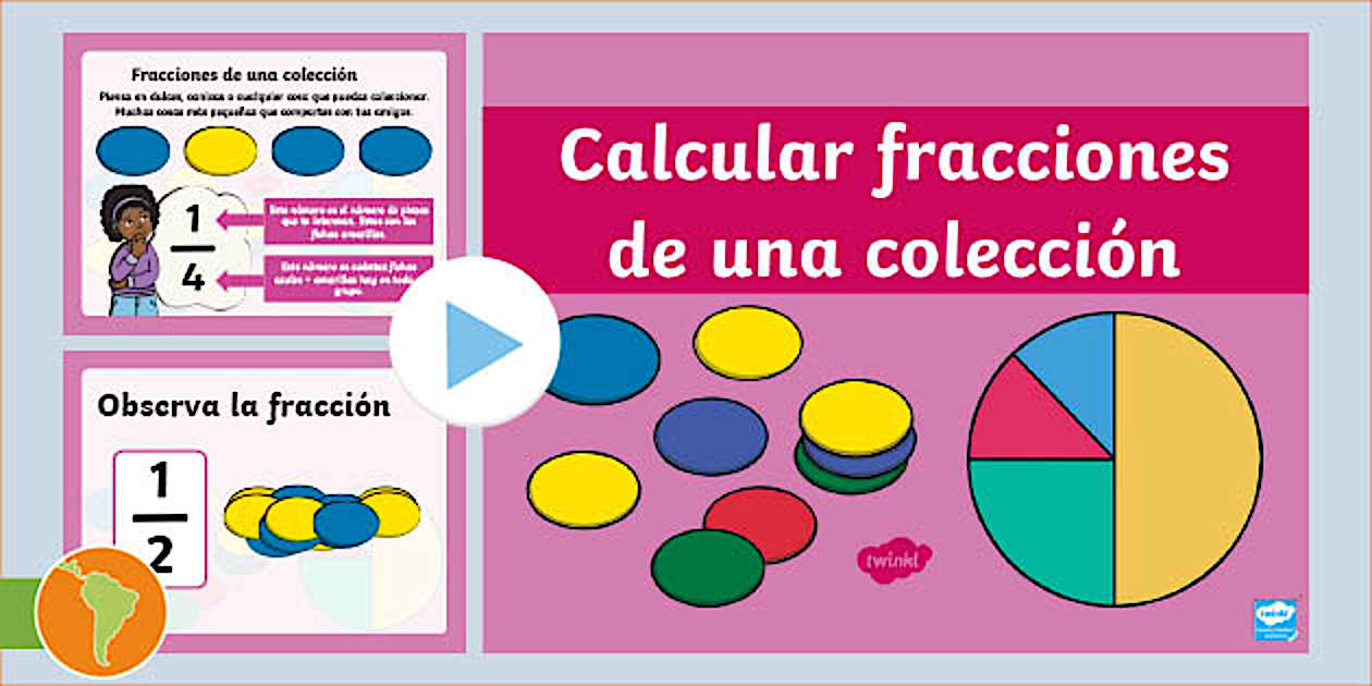 Powerpoint: Representación de fracciones de una colección