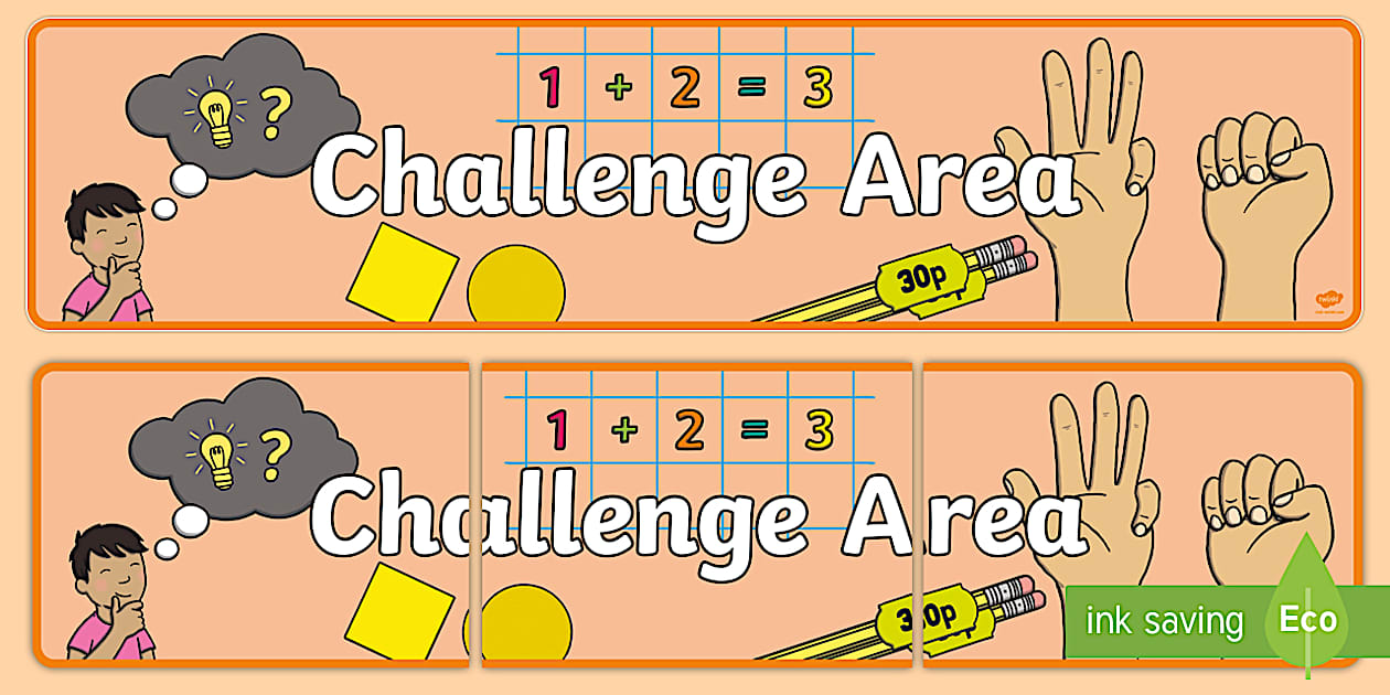 Challenge Area Display Banner (teacher made) - Twinkl
