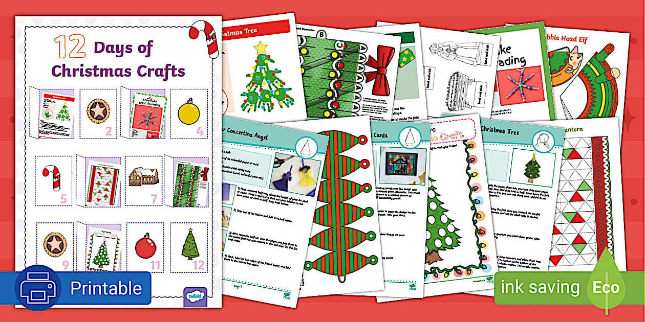 12 Days of Christmas Crafts (Teacher-Made) - Twinkl