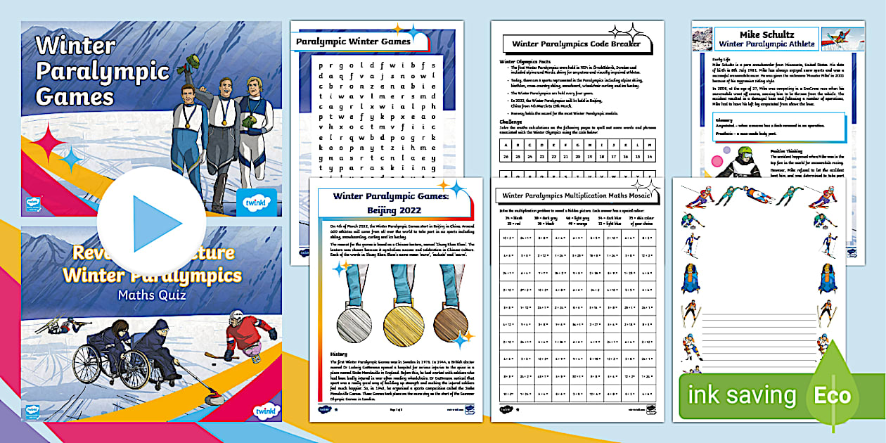 KS2 Top 10 Winter Paralympics Resource Pack (Teacher-Made)