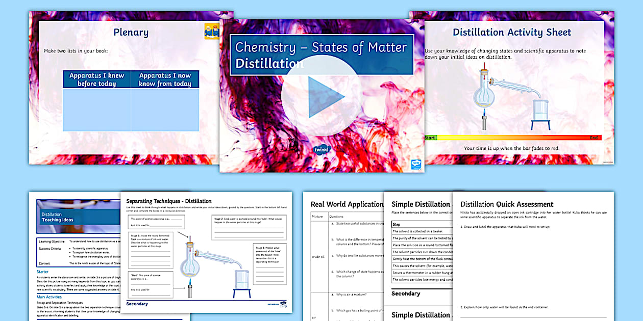 States of Matter Lesson 9: Distillation | KS3 | Beyond