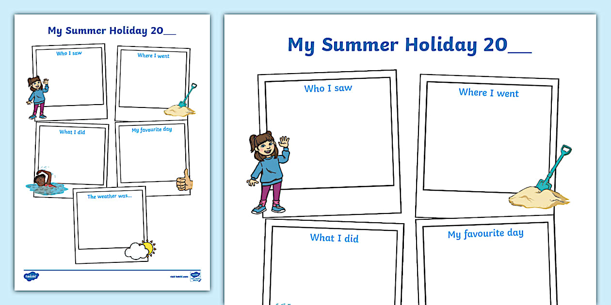 Summer Holiday Snapshots SEN Version (teacher made) - Twinkl