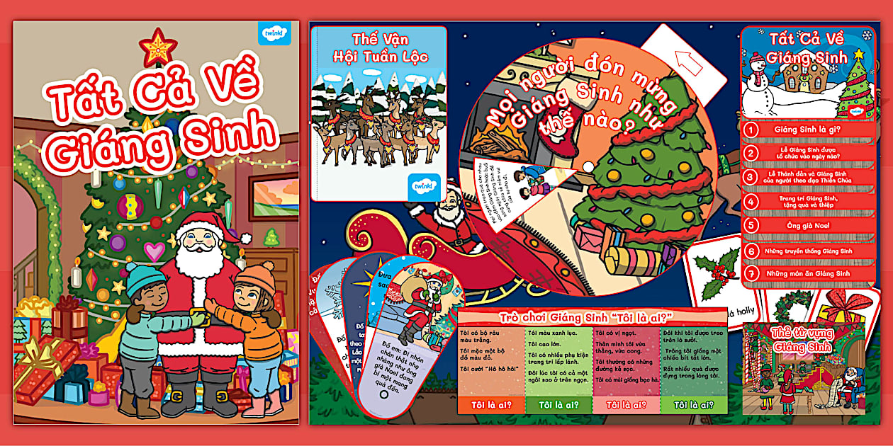 Lapbook Tất Cả Về Giáng Sinh (Hecho por educadores)