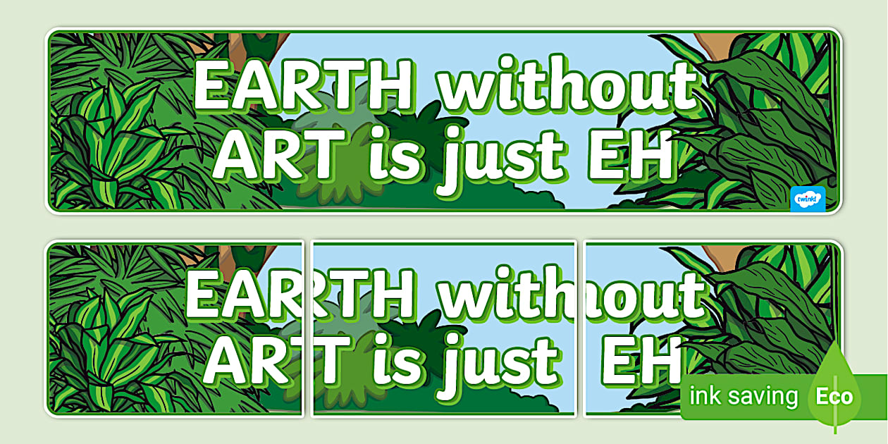 👉 Nature Themed Art Room Display Banner (Teacher-Made)