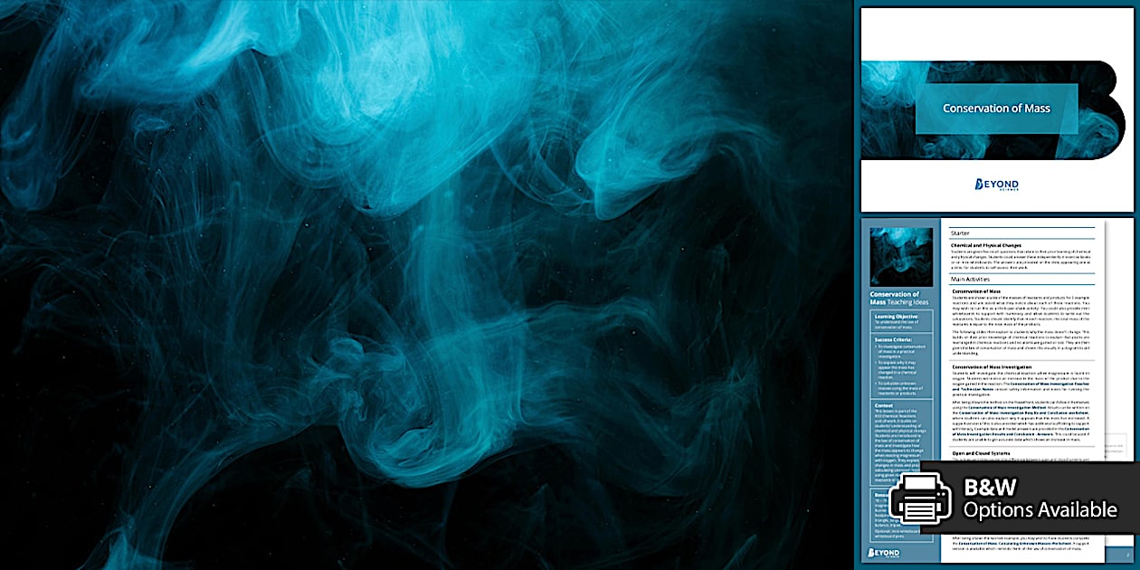 KS3 Chemical Reactions Lesson 2: Conservation of Mass