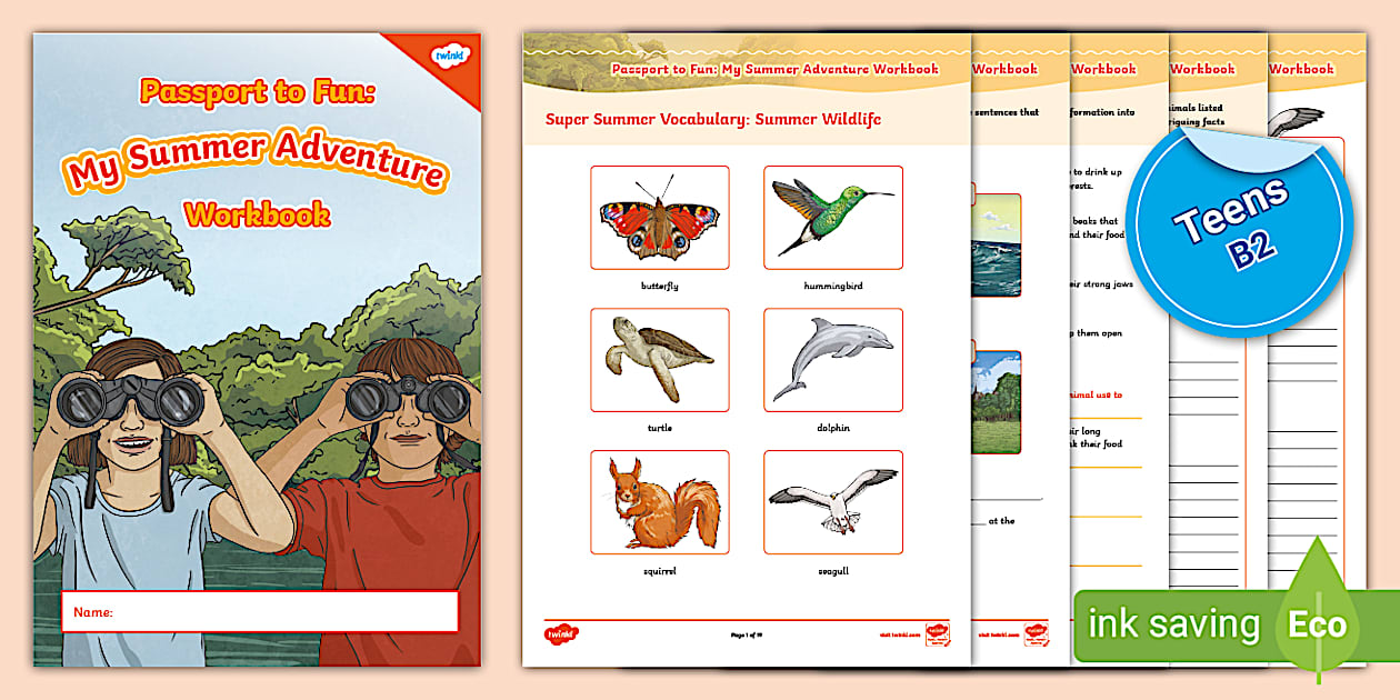 Passport to Fun: My Summer Adventure Workbook [Teens, B2]