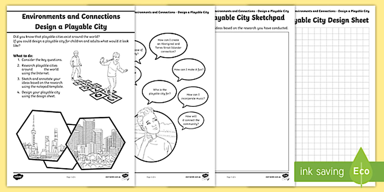 Environments and Connections Design a Playable City Activity