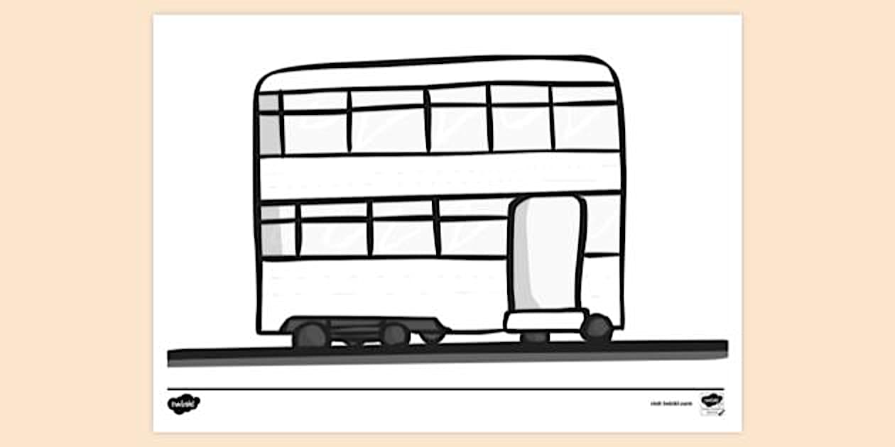 Old Tram Colouring Sheet | Colouring Pages (teacher made)