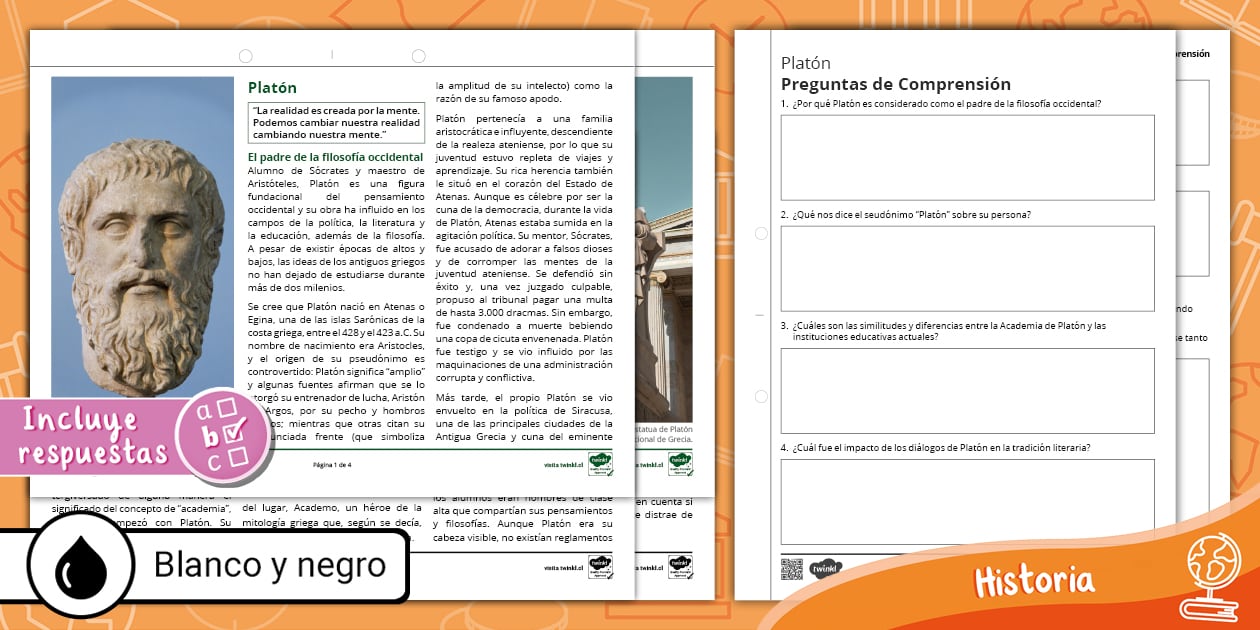 Comprensión Lectora | Platón | Antigua Grecia | Historia