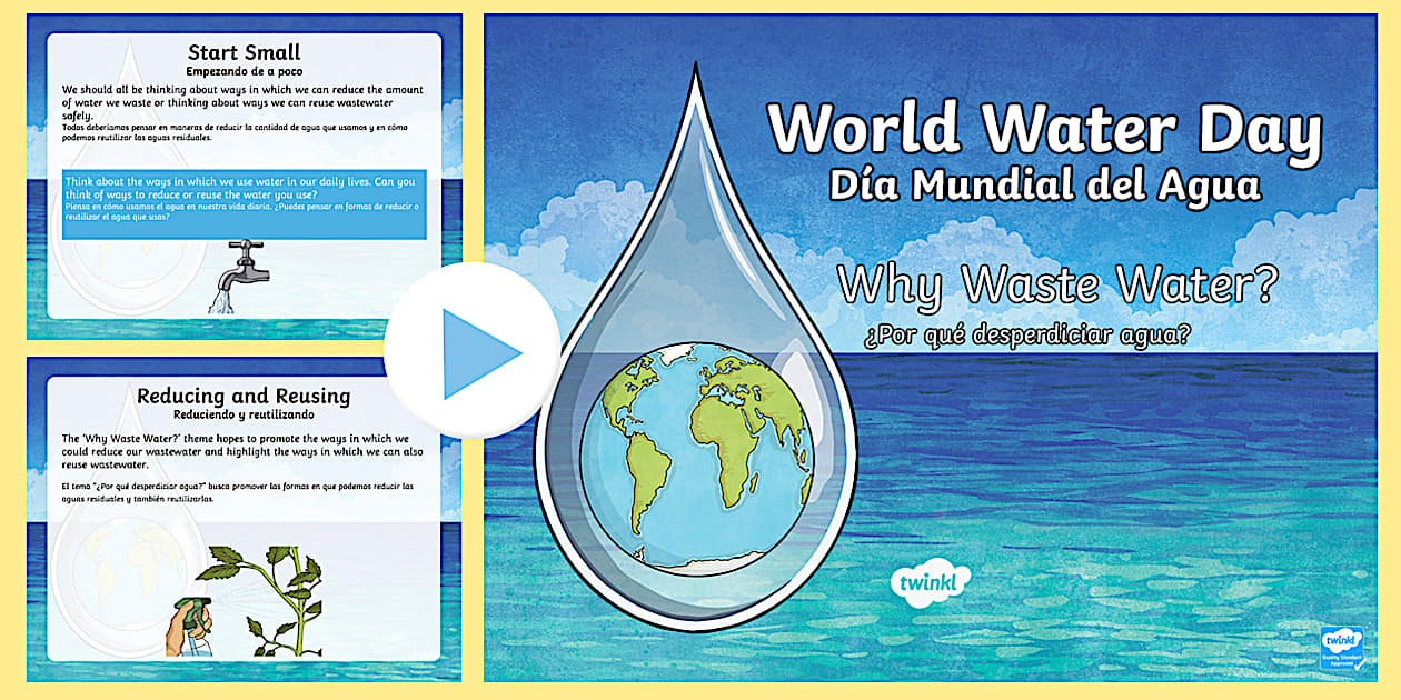 World Water Day: Why Waste Water PowerPoint English/Spanish