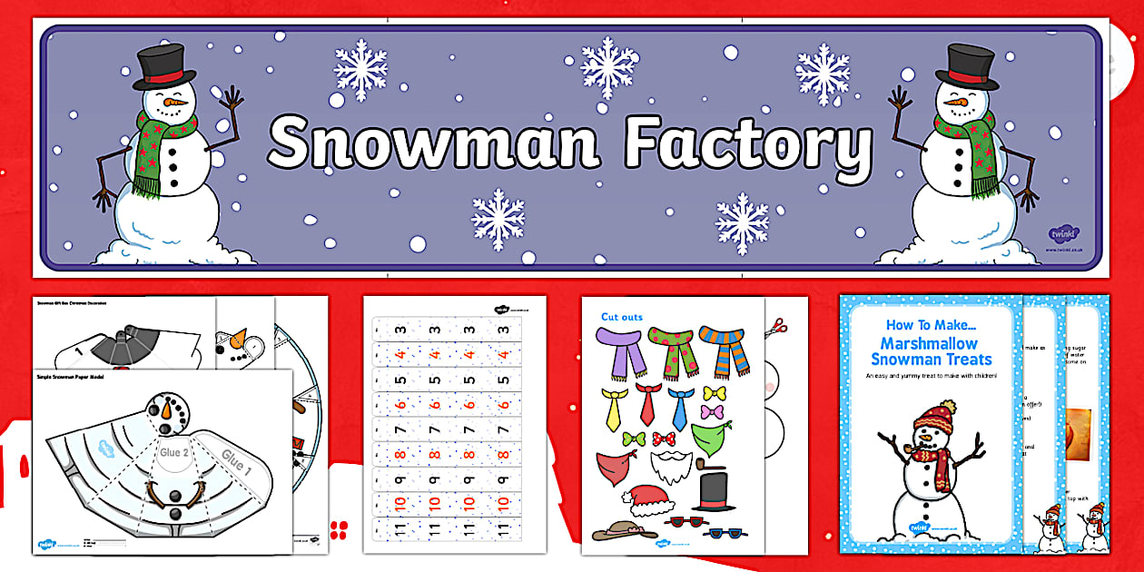 Snowman Factory Resource Pack (teacher made) - Twinkl