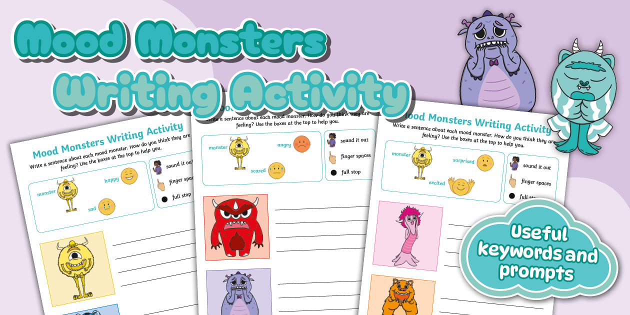 Mood Monsters Early Writing Activities