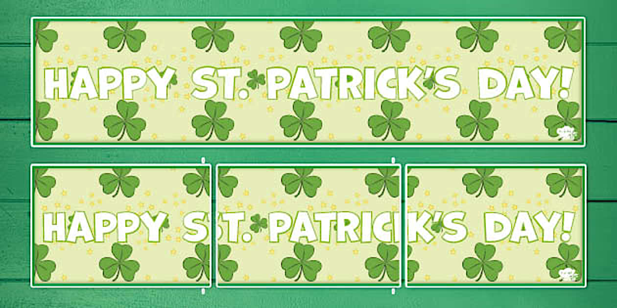 St. Patrick's Day Banner | Twinkl Party (Lehrer gemacht)
