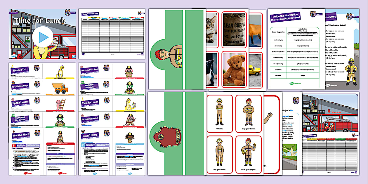 Phonics Level 1 Week 13: Firefighters Weekly Lesson Pack