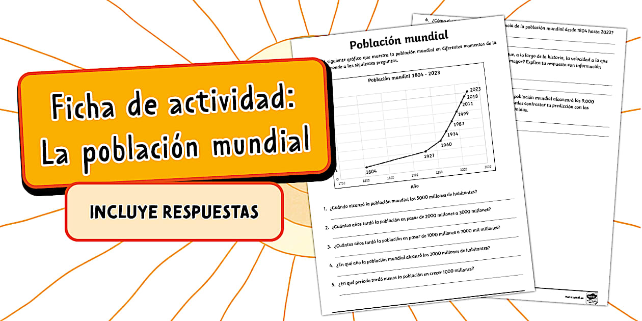 Ficha de actividad: La población mundial