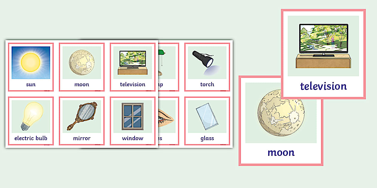 Light Sources Sorting Cards (teacher made) - Twinkl