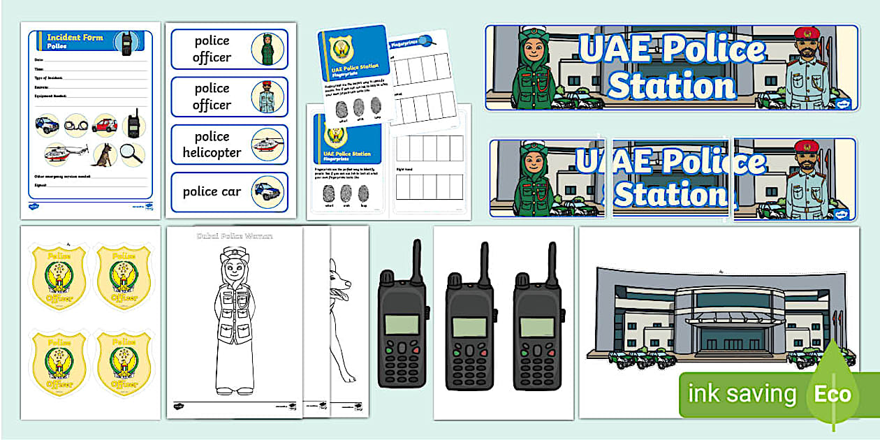 UAE Police Station Role Play Pack - Twinkl