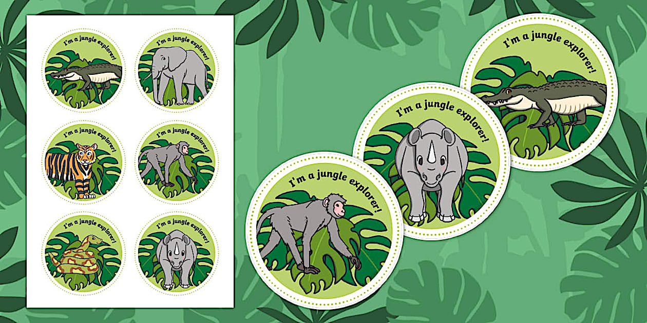 Jungle Explorers Role-Play Badges (teacher made) - Twinkl