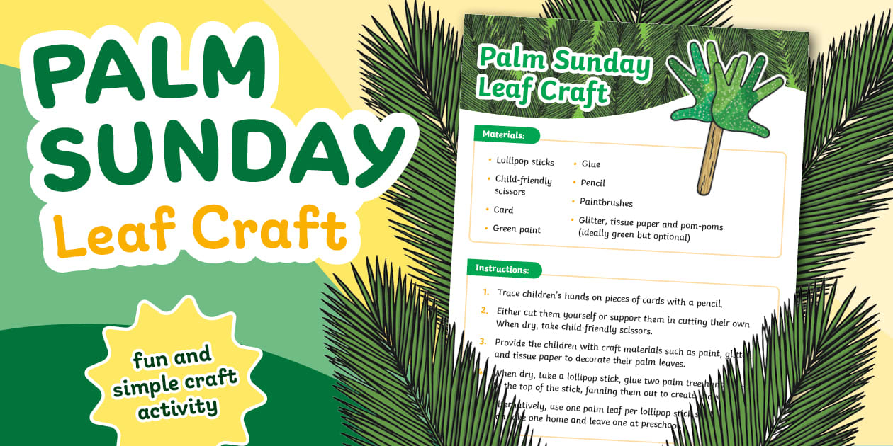 Palm Sunday Leaf Craft