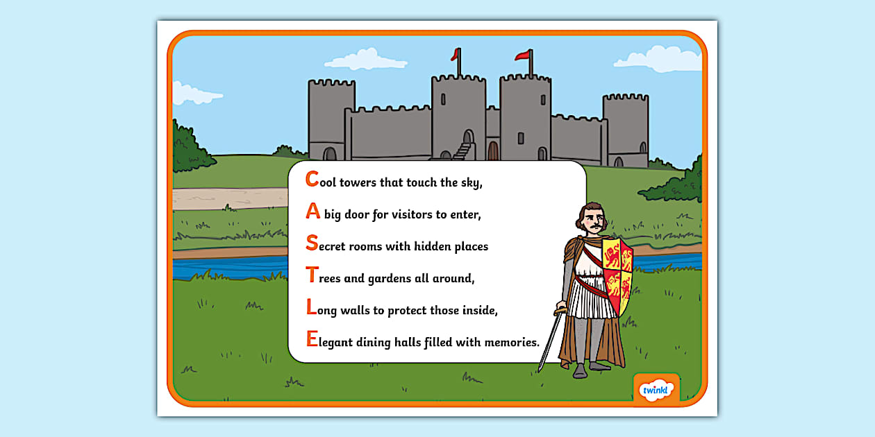 Castle Acrostic Poem Example (Teacher-Made) - Twinkl