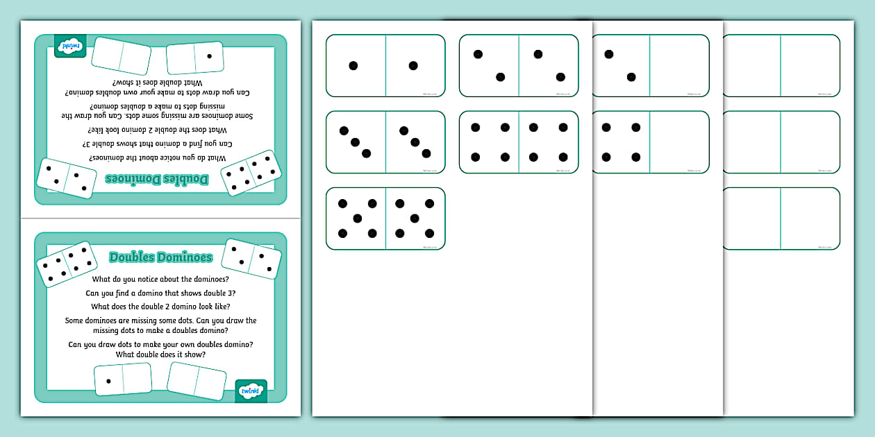 👉 Doubles Dominoes Game | Doubling Activity | Twinkl | EYFS