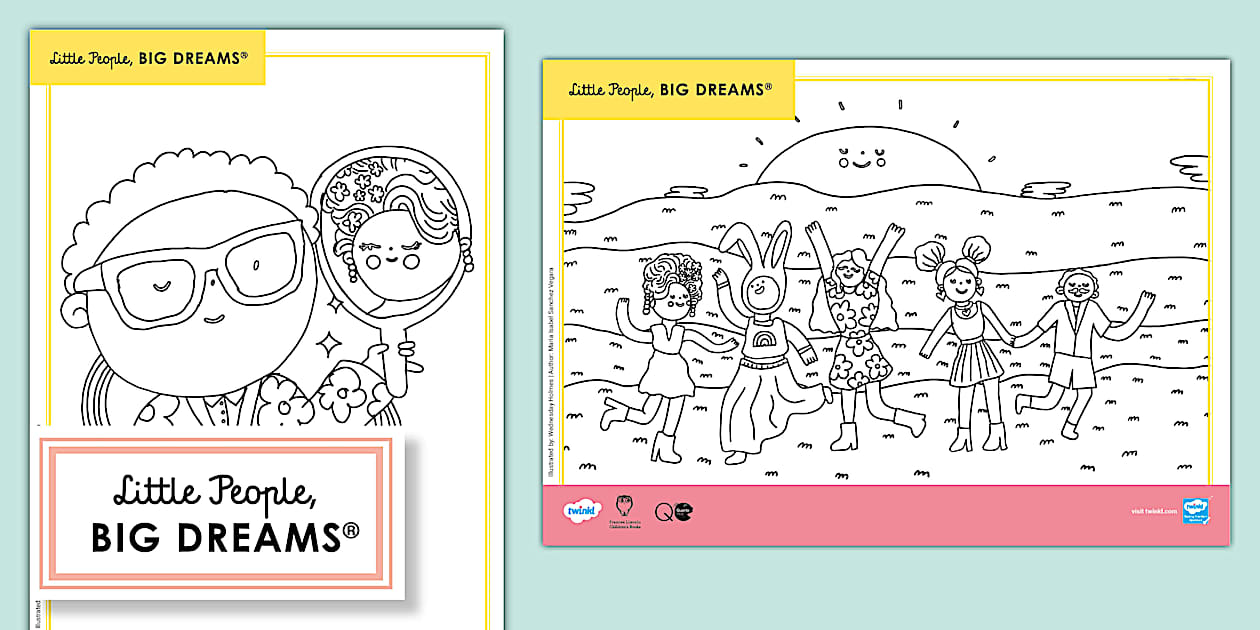 RuPaul Colouring Pages | Little People, Big Dreams | Twinkl