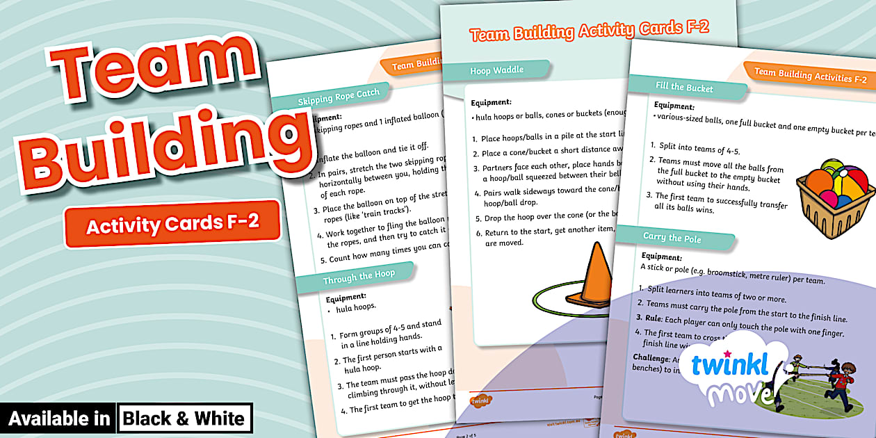 Team Building Activity Cards F-2