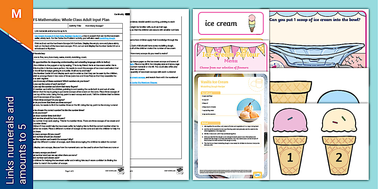 👉 EYFS Maths How Many Scoops? Plan and Resource Pack - Twinkl