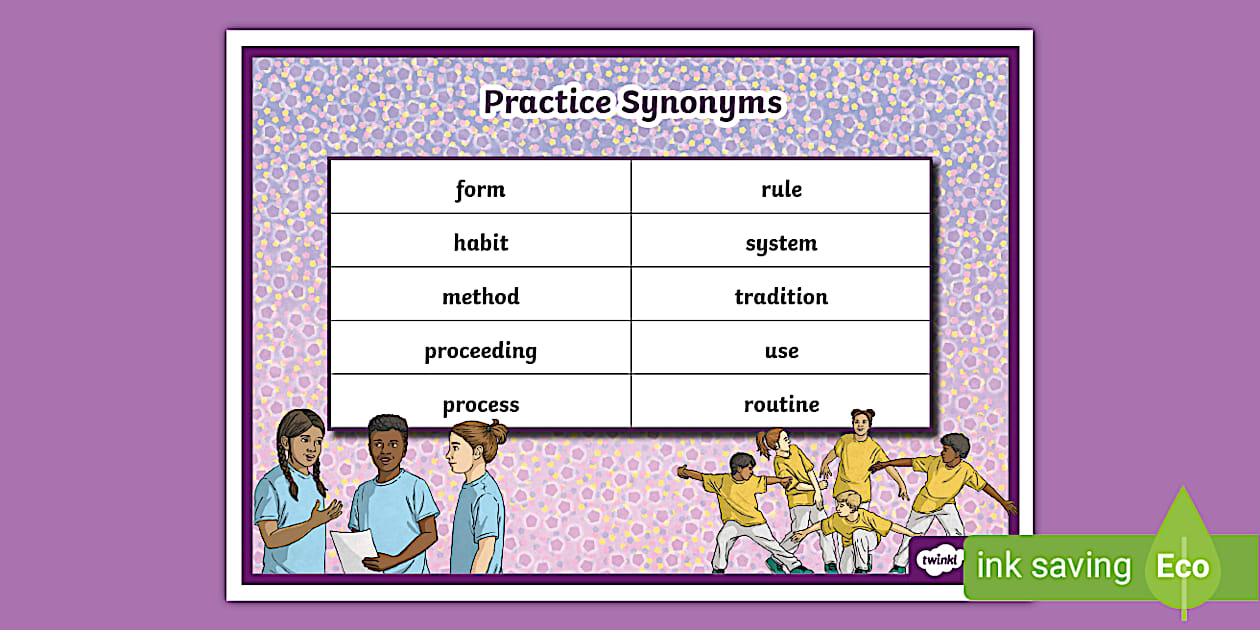 Practice Synonyms Word Mat (teacher made) - Twinkl