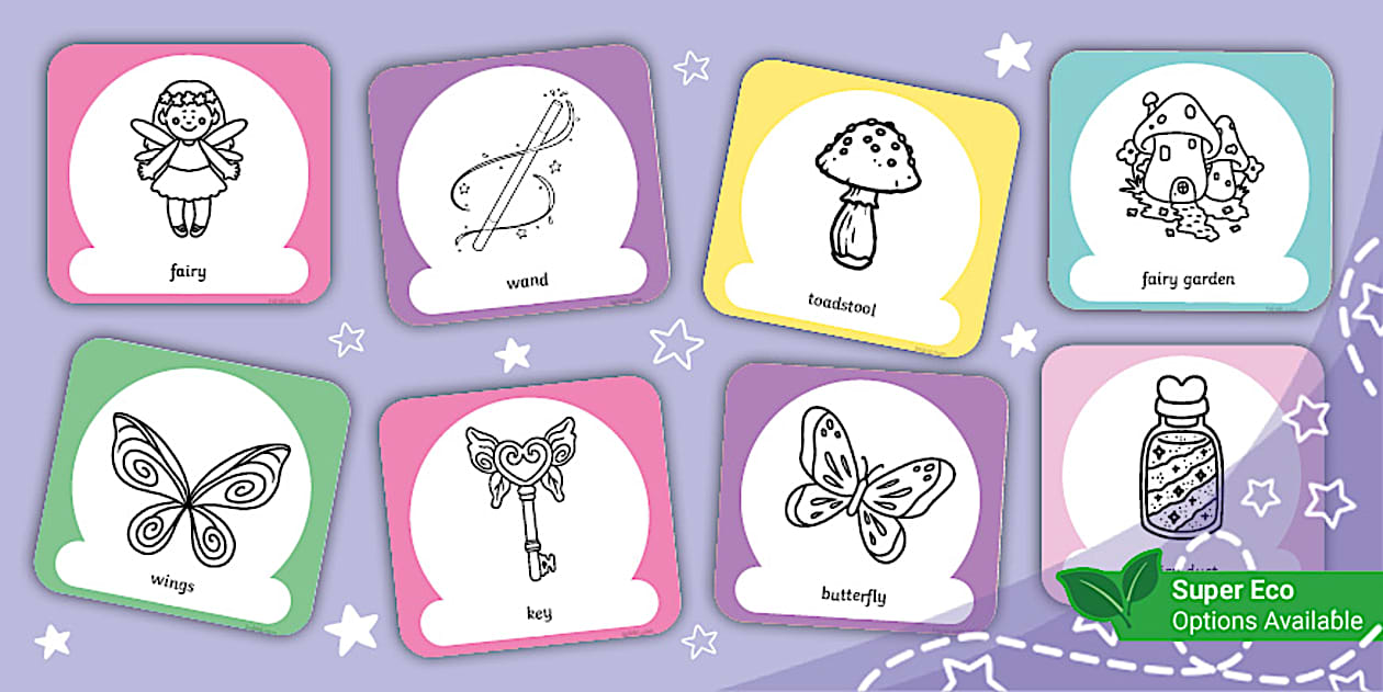 My First Fairies Flashcards (teacher made) - Twinkl