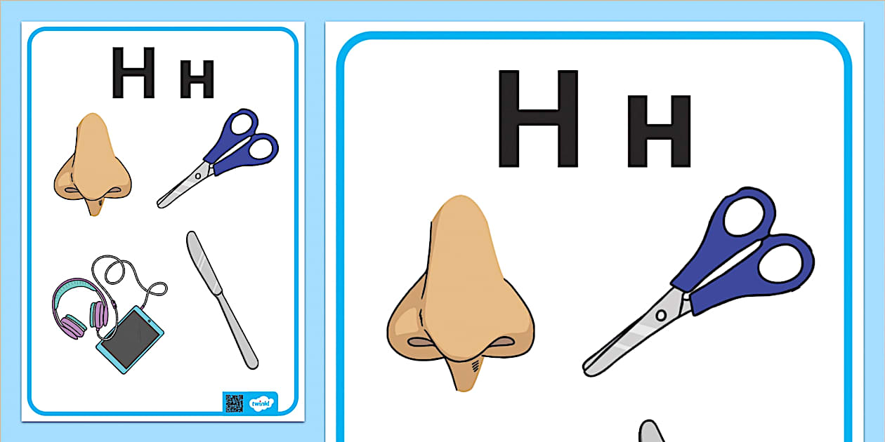 Плакат: буква Н (teacher made) - Twinkl