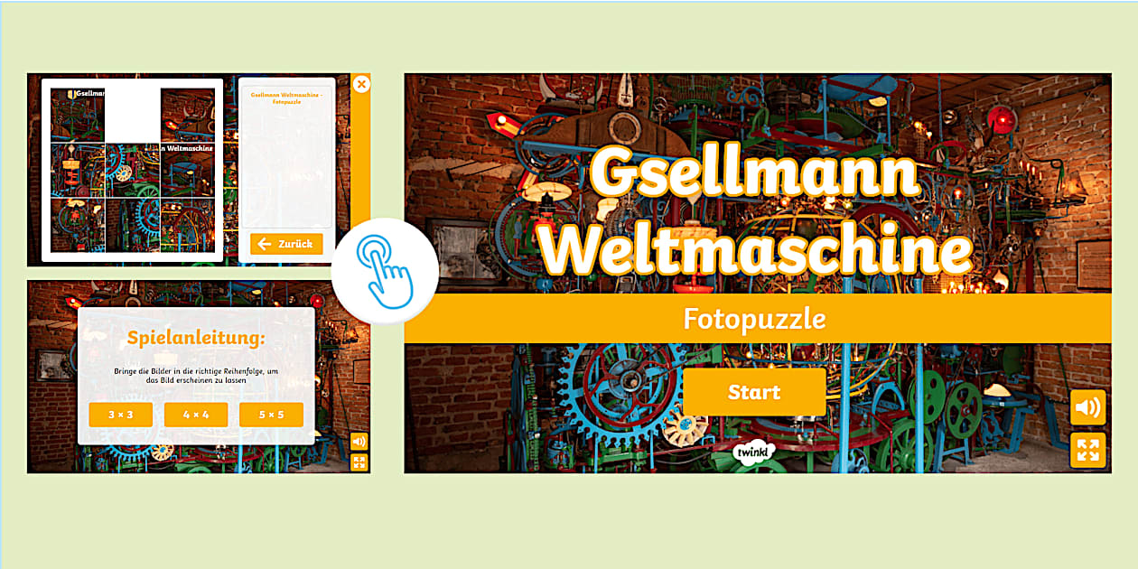 FREE! - Gsellmann Weltmaschine: interaktives Puzzle | Unterwegs mit Twinkl
