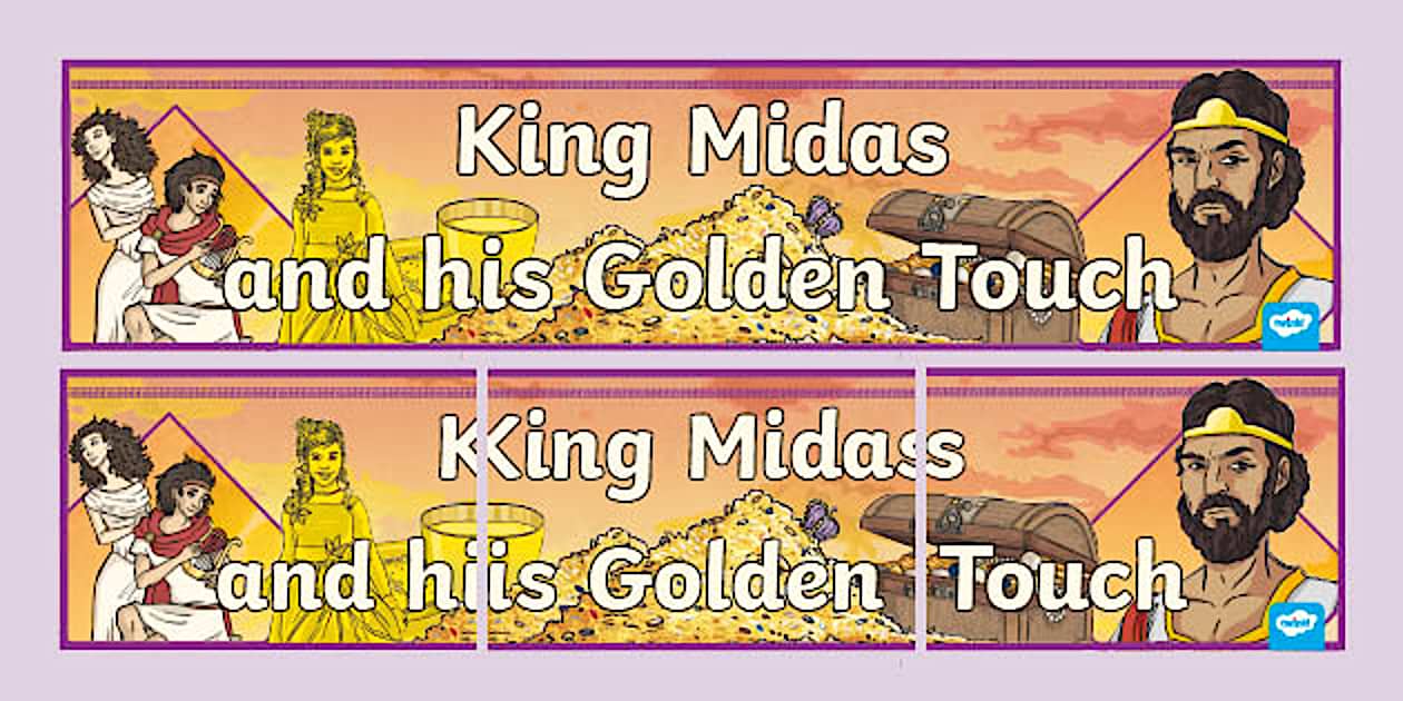 King Midas and His Golden Touch Display Banner - king midas