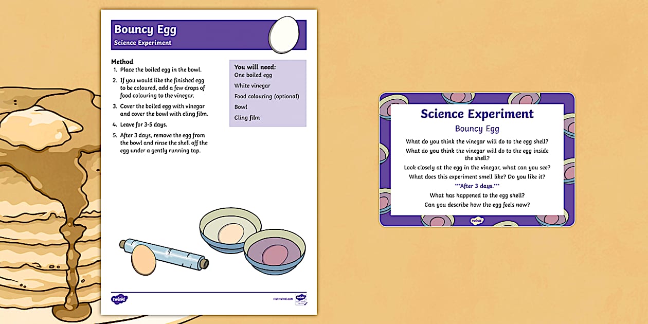 Bouncy Egg Science Experiment | CfE Second Level Resources
