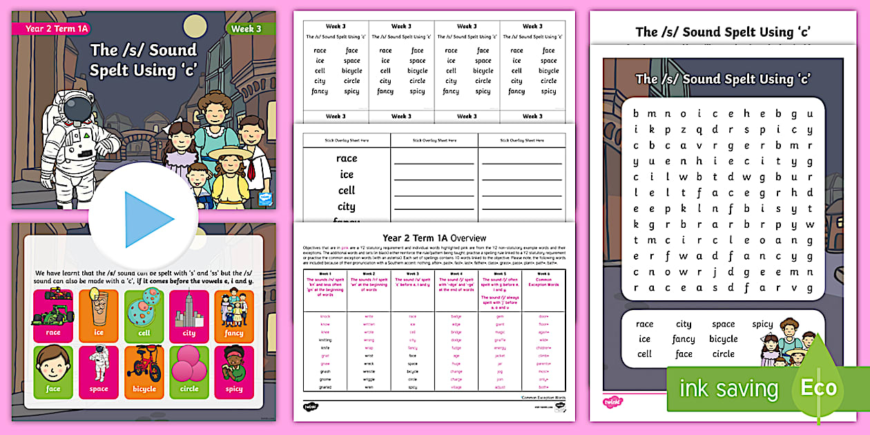Year 2 Term 1A Week 3 Spelling Pack (teacher made) - Twinkl