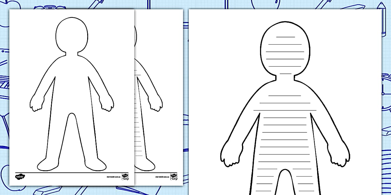 Person Writing Template (teacher made) - Twinkl