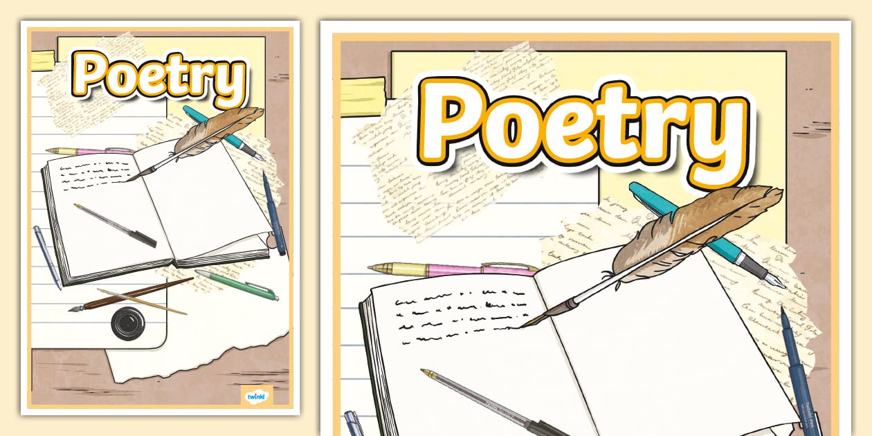 Poetry Book Cover - Twinkl English Display - Twinkl