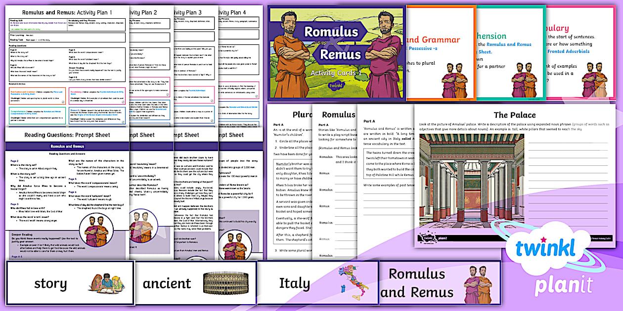 Romulus and Remus Guided Reading Y4 Unit Pack (teacher made)