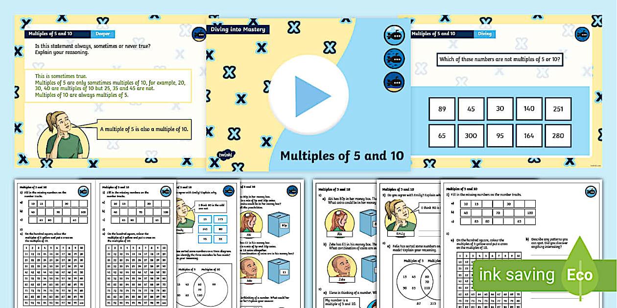 👉 Year 3 Diving into Mastery: Step 4 Multiples of 5 and 10