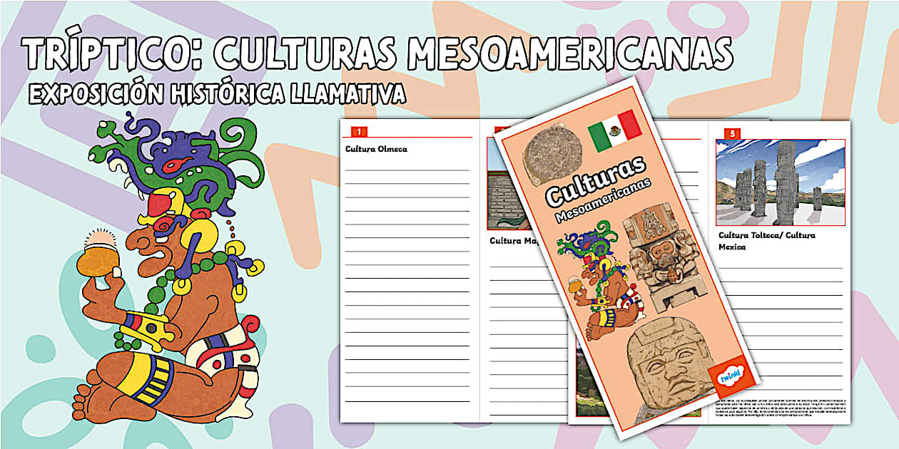 Tríptico: Culturas Mesoamericanas