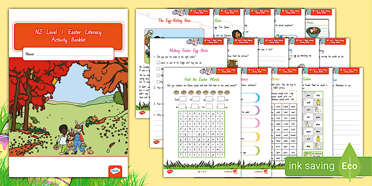 NZ Level 1 Easter Literacy Activity Booklet - Twinkl