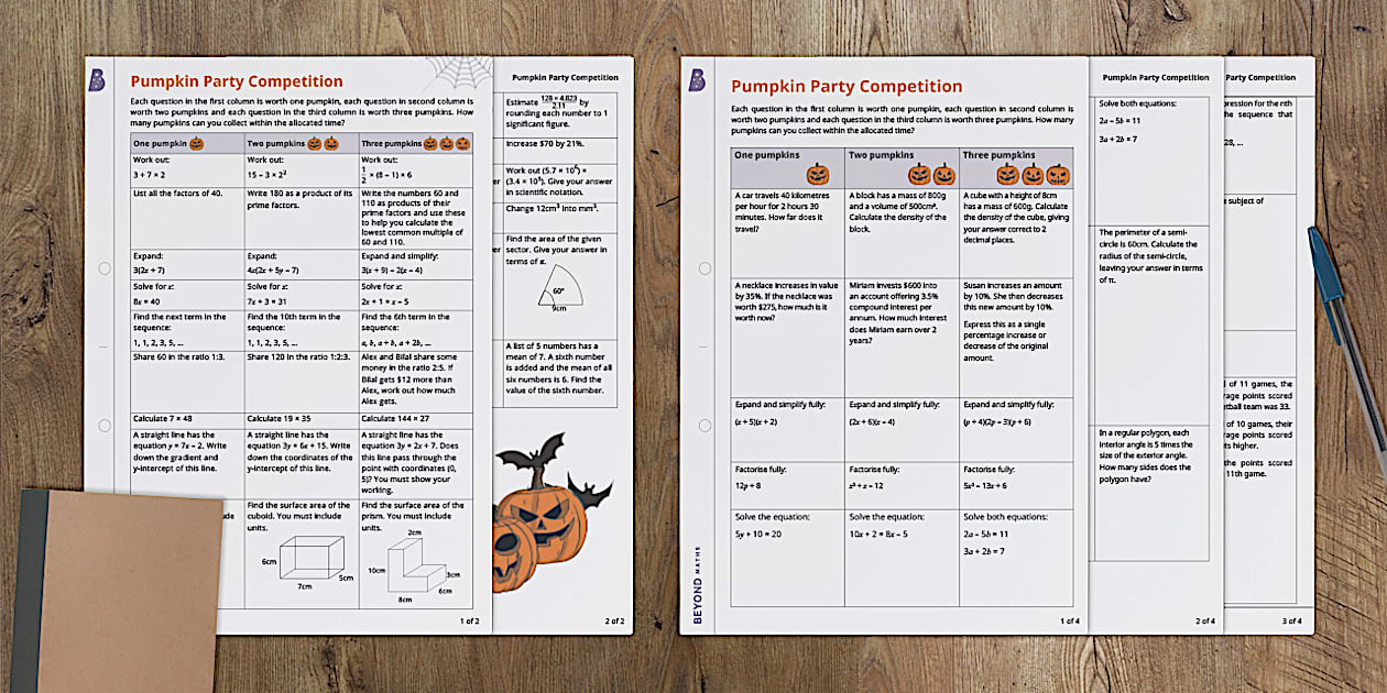 Halloween Maths: Pumpkin Party (teacher made) - Twinkl