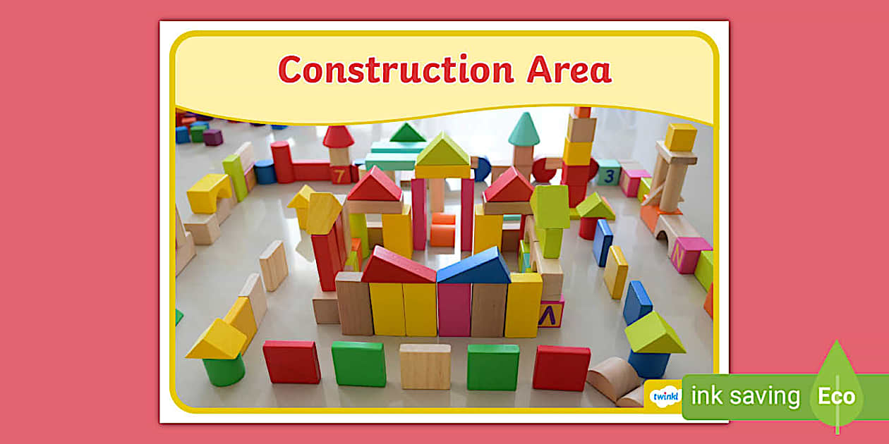 👉 Construction Area Photo Sign (teacher made) - Twinkl