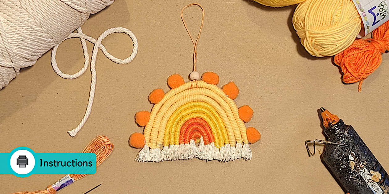 Macramé Sun | Mindfulness Crafts