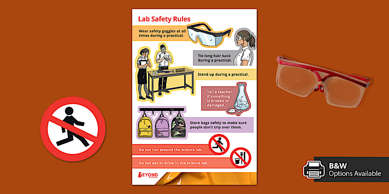 Lab Rules Display Poster - Twinkl Lab Rules Display Poster - Twinkl