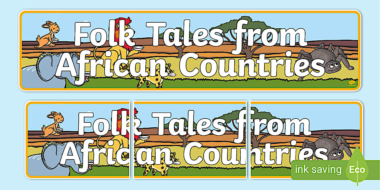 Folktales from African Countries Display Banner - Africa Display Banner