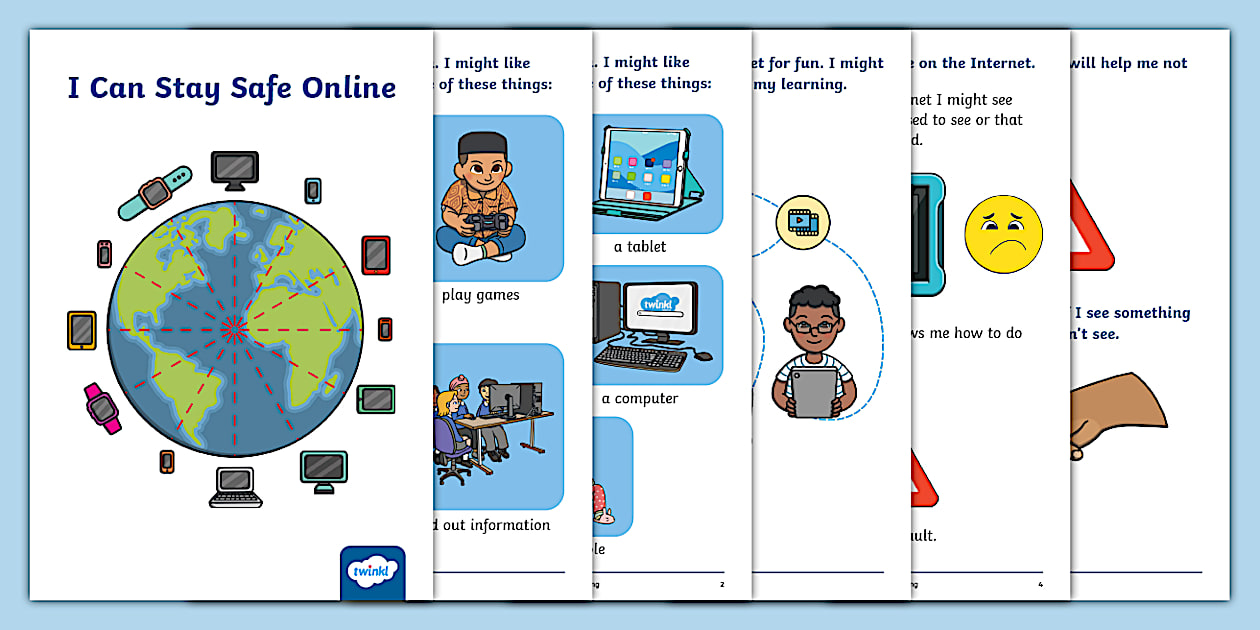Staying Safe Online Social Situation (teacher made) - Twinkl