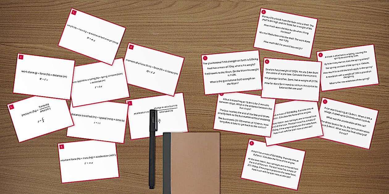 AQA Separate Physics Questions Flashcards (teacher made)