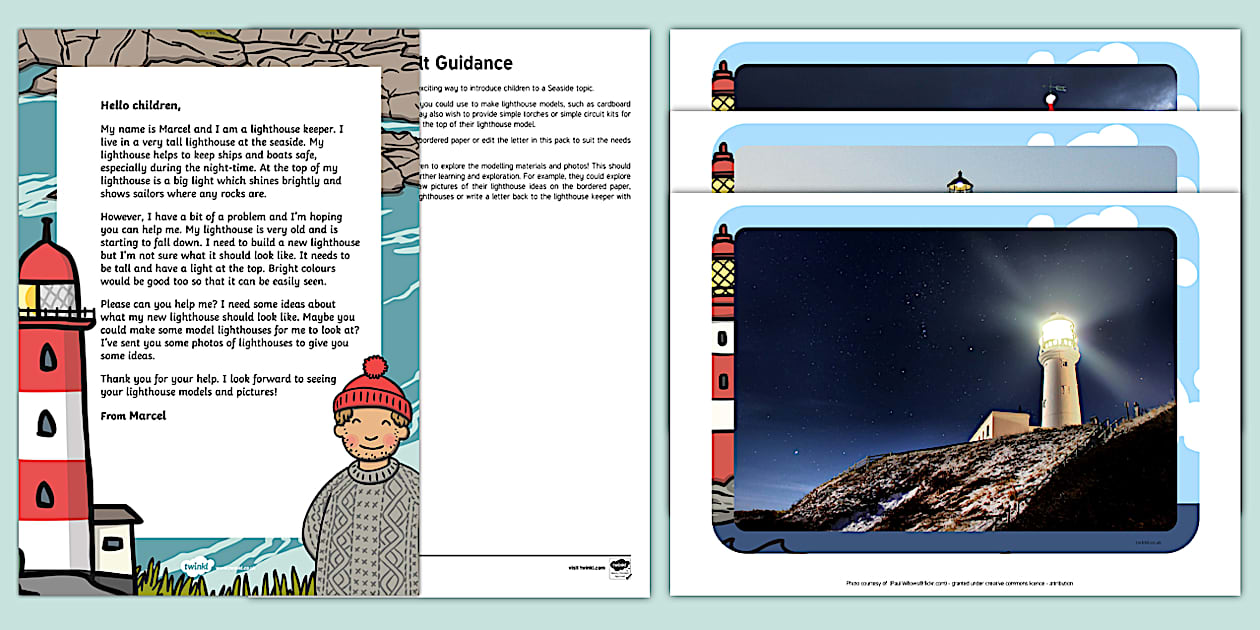 Editable Lighthouse Letter and Resource Pack (teacher made)
